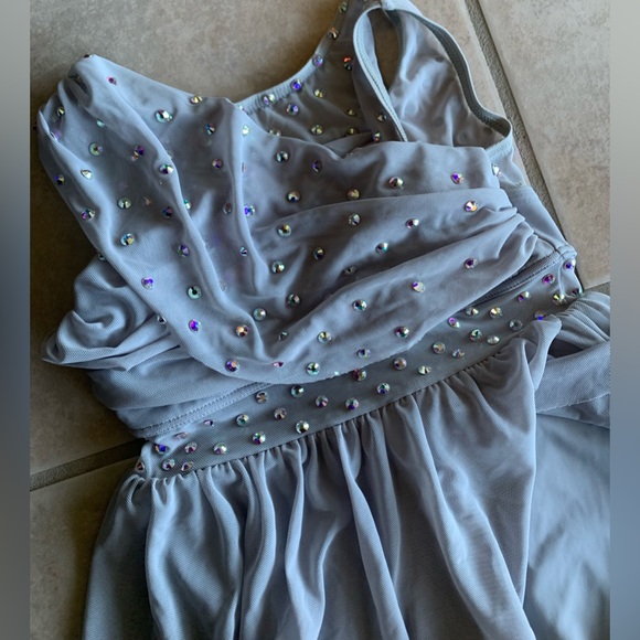 balera | Costumes | Balera Mesh Wrap Dress Custom Rhinestones Euc ...